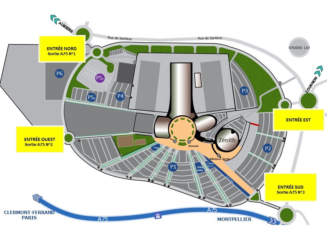 Voir le plan d'accès au Zénith
